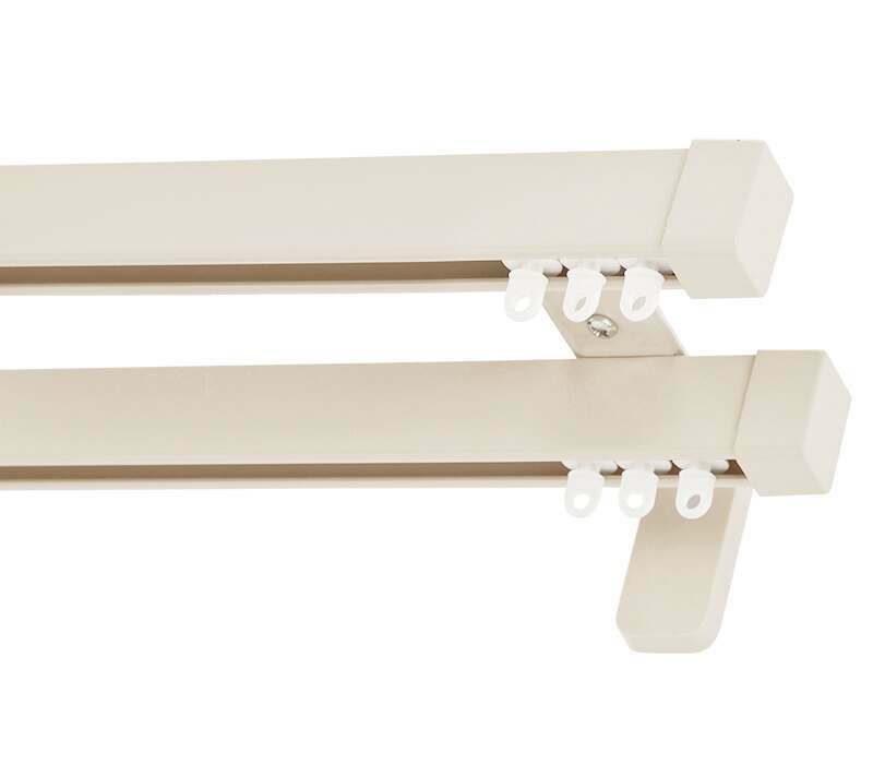 Double Curtain Track - Hand Bendable - Poles & Blinds.Com