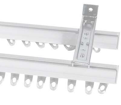 Speedy Fineline Double Metal Curtain Track Set (Wall Fix)